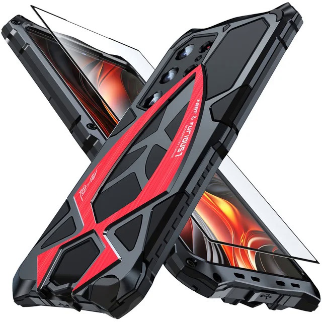 Metal Military Anti Drop Phone Case for Samsung Galaxy S24 S23 S22 ...