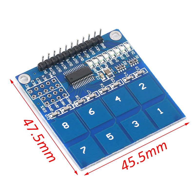 TTP223 12V 1-Channel Touch Relay Module Capacitive Touch Key Switch ...