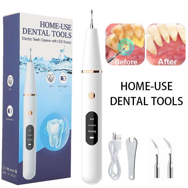 Ultrasonic Dental Scaler For Teeth Tartar Stain Tooth Calculus Remover ...