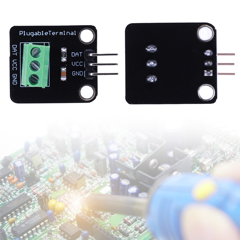 DS18B20 Temperature Sensor Board with Waterproof Probe Plugable ...