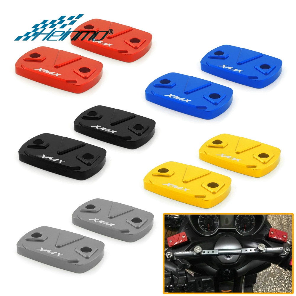 For YAMAHA Xmax 300 2017-2022 CNC Front Brake Fluid Reservoir Cap Cover ...