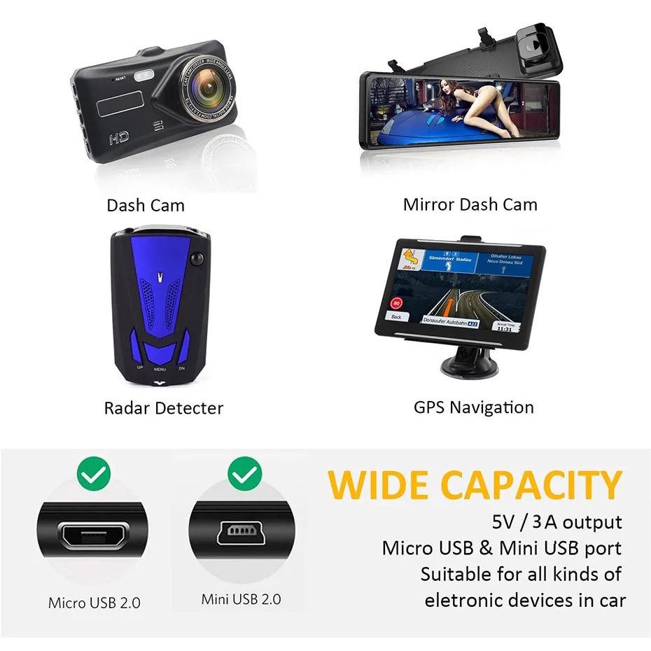 Buck Line 24 Hour Parking Monitoring Hardwire Kit Charging Cable ...