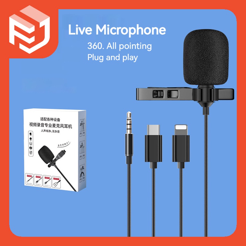 Lavalier microphone wired headset microphone online class K singer ...