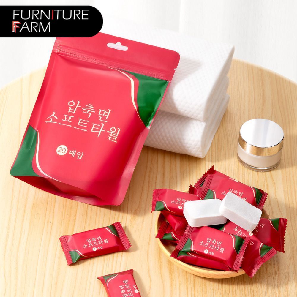 F&F : Compressed Candy Towel Bath Towel Disposable Cleansing Towel Face ...