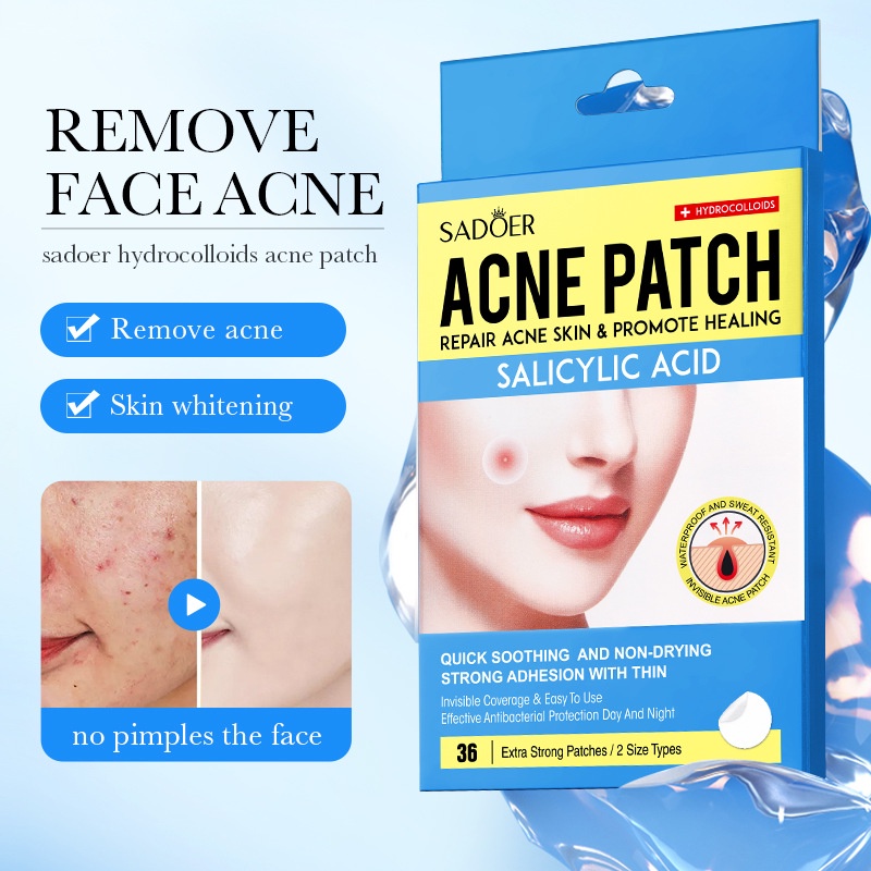 Salicylic acid Acne Patches Invisible Makeup Purifying Acne Patches ...