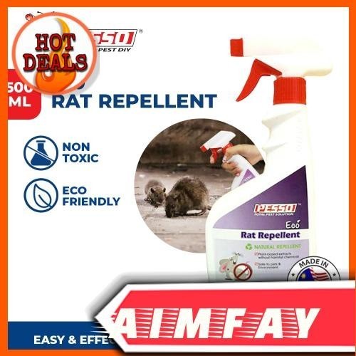 Pesso Eco Rat Repellent Liquid Spray 500ML Penghalau Tikus Semburan ...