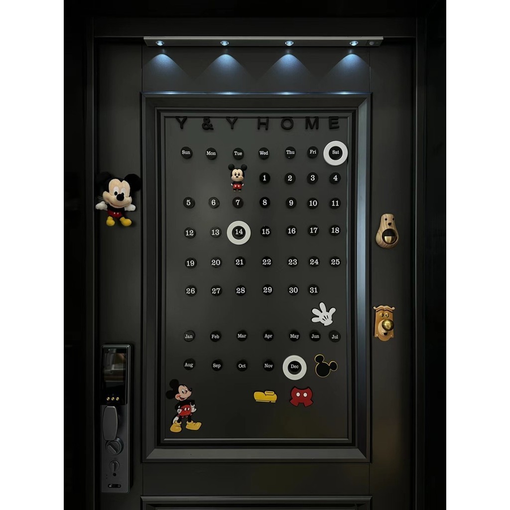 Magnetic Calendar DIY Entrance Door Renovation Medieval Perpetual ...