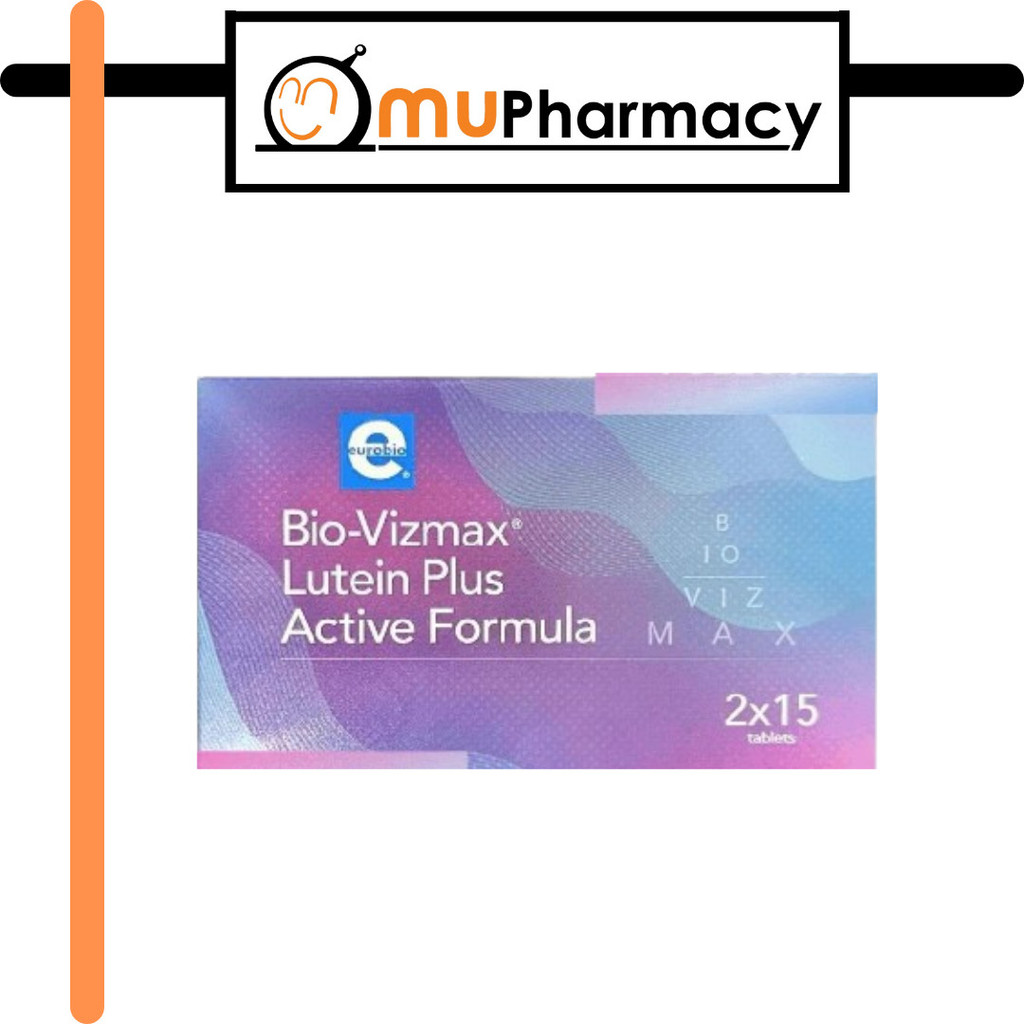 Eurobio Bio-Vizmax Lutein Plus Active Formula Box Of 2X15'S | Shopee ...