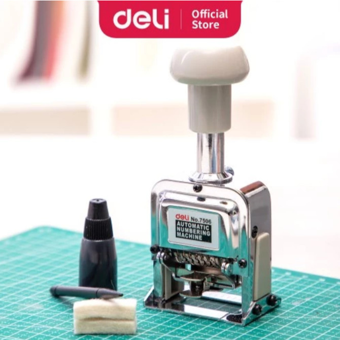 MESIN Deli Numbering Machine Numbering Machine 6/10 Digits | Shopee ...