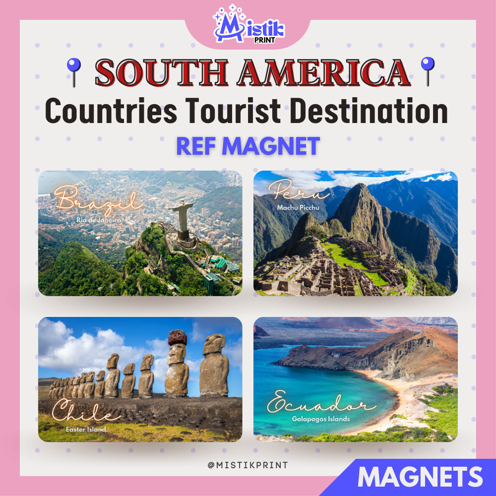 [ SOUTH AMERICA ] Countries Tourist Destination Ref Magnet Fridge ...