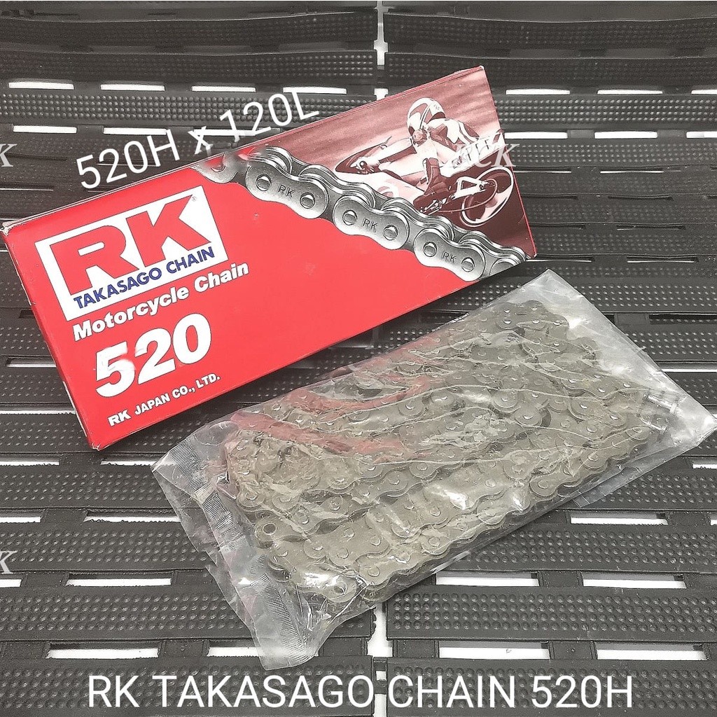 RK JAPAN TAKASAGO 520H X 120L CHAIN 0 MOTORCYCLE CHAIN RANTAI 520 H 100 ...