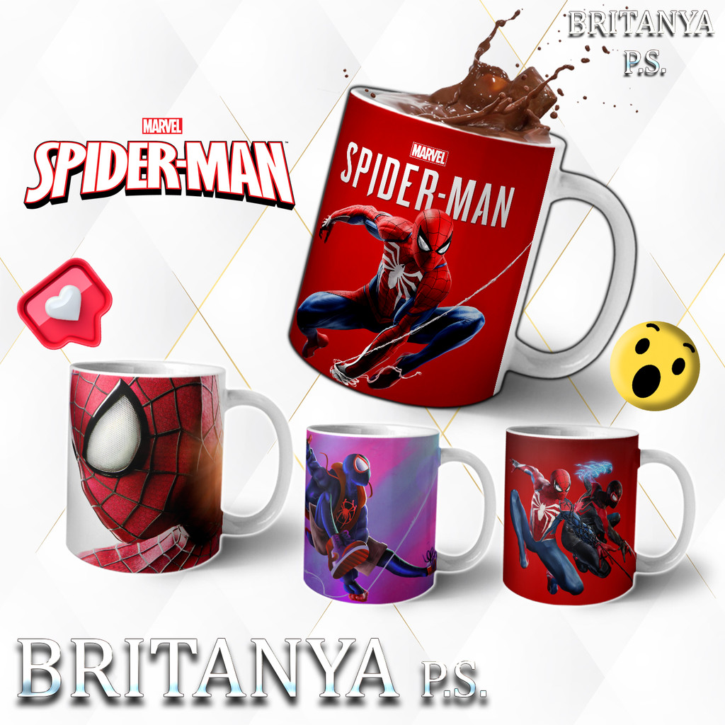 SPIDERMAN SET 2 MUG DESIGN | Shopee Malaysia