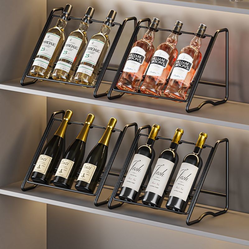 Shopee Official Red Wine Rack Creative Light Luxury Modern Simple ...