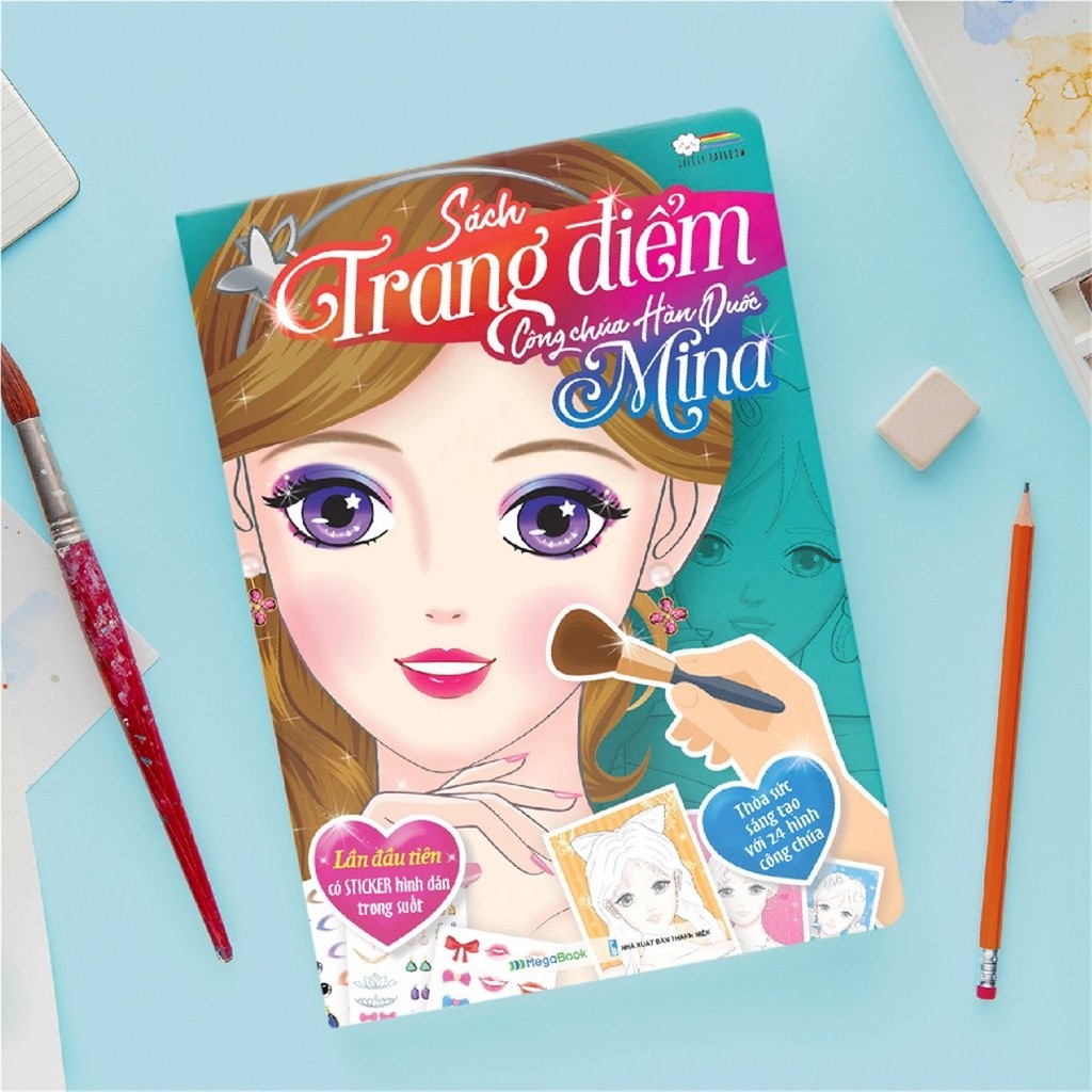 Korean Princess Mina Makeup Book (Over 100 Stickers) | Shopee Malaysia