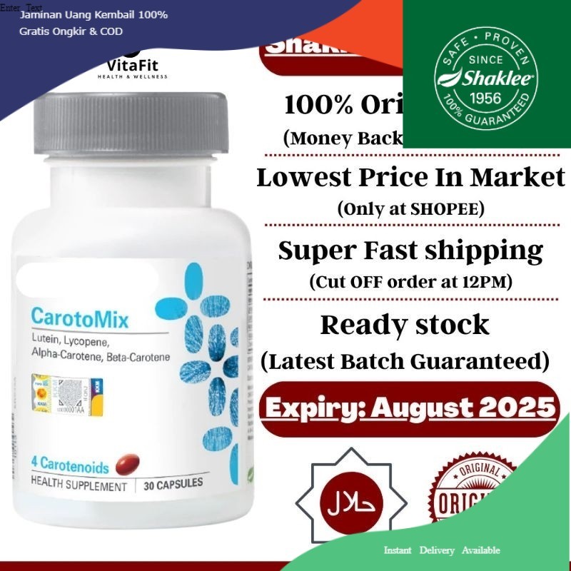 shaklee ORIGINAL HQ - CarotoMix New CarotoMax 30 Capsules | Shopee Malaysia
