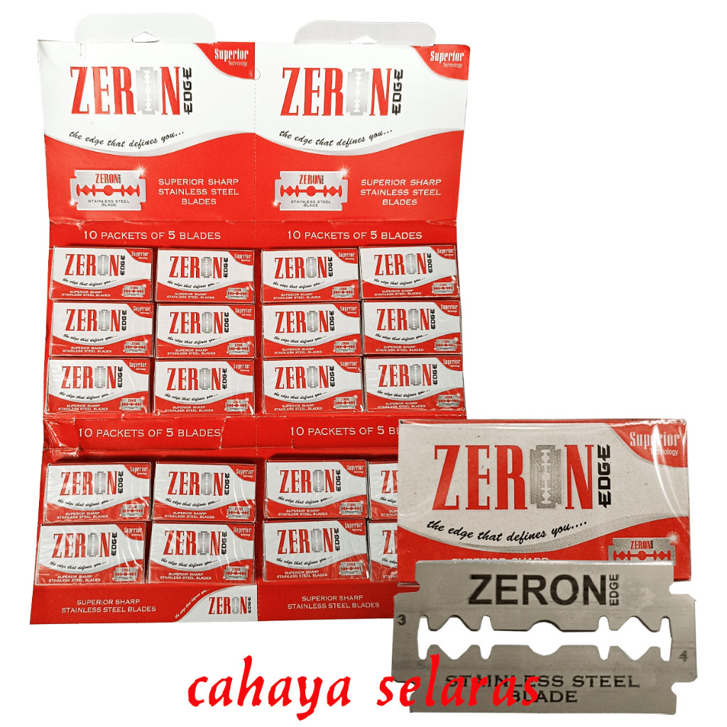 Zeron 1 SHEET SILLET CONTAINS 20 BOXES | Double EDGE BLADE RAZOR ...