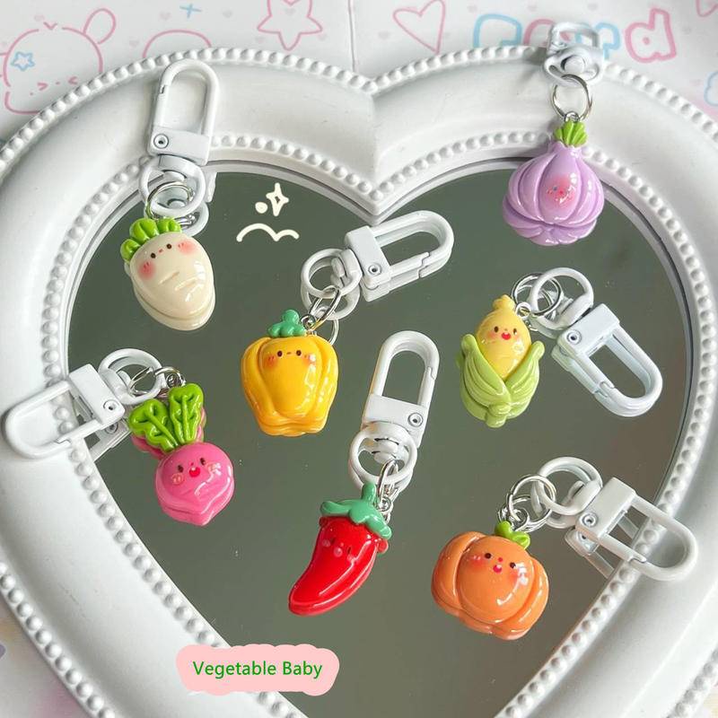 Cute Keychain Vegetable Baby Keychain Phone Charm pendant for bag Cute ...