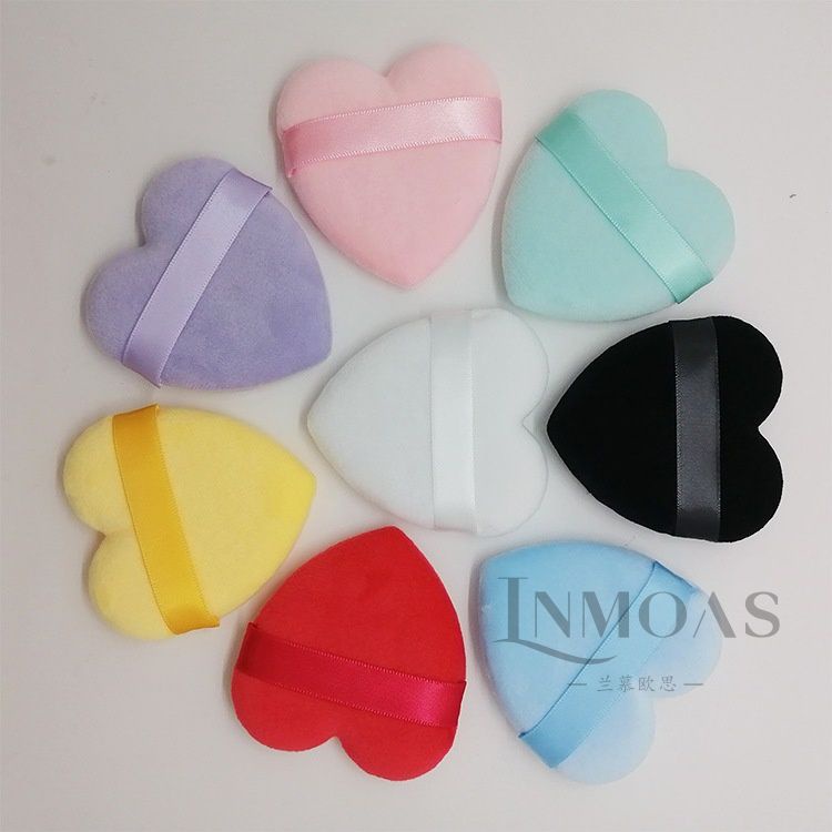 New heart-shaped dry powder puff heart-shaped powder puff photo studio ...