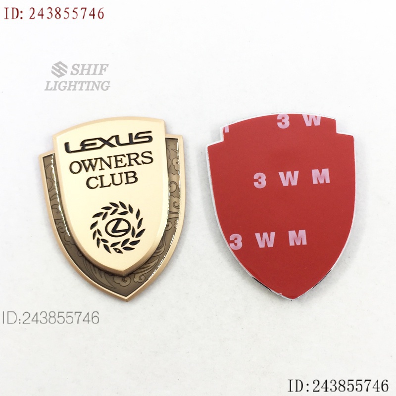 Lexus 1 X Metal Car Logo Sticker LEXUS Body Car Sticker OWNERS Body ...