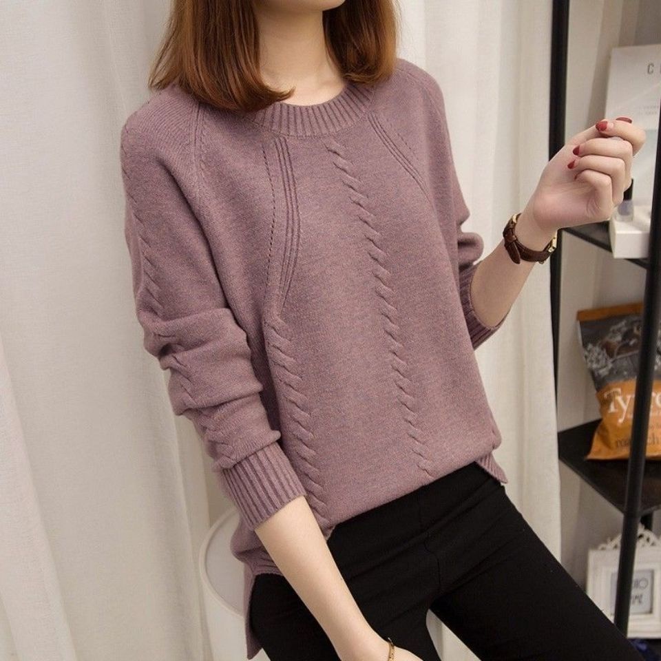 Autumn New Style Korean Version Loose Knitwear Women Fashion All-Match ...