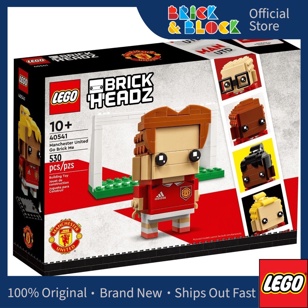LEGO 40541 Manchester United Go Brick Me | LEGO BrickHeadz | Shopee ...