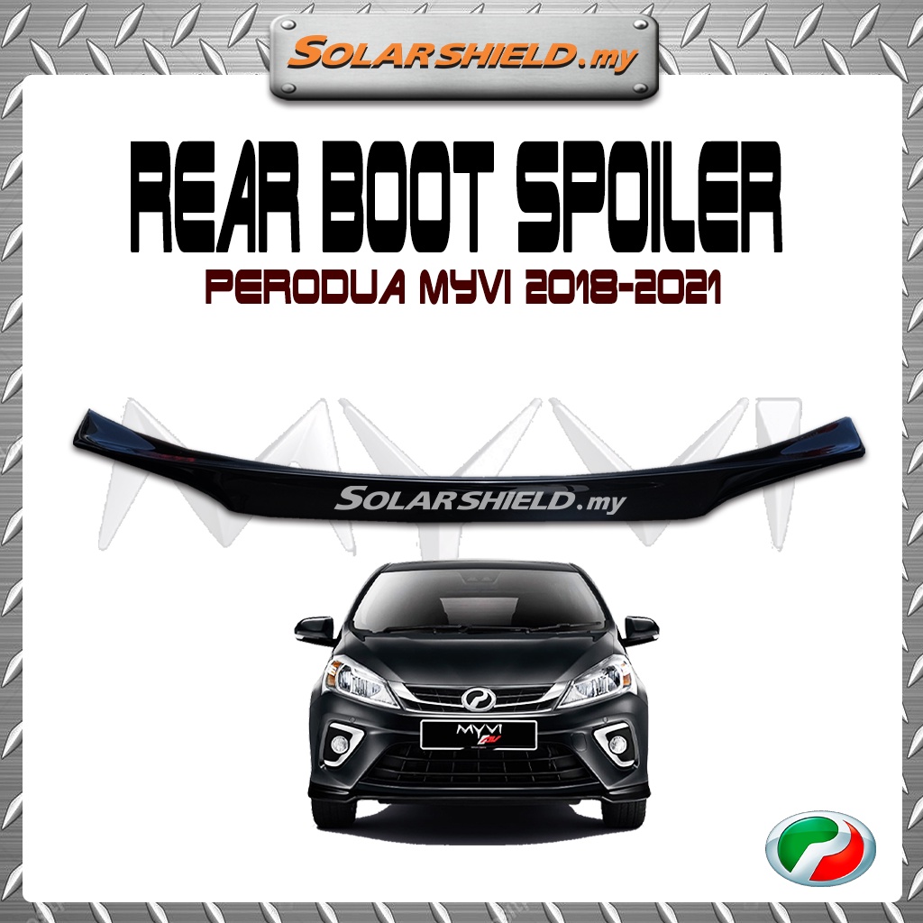 Perodua Myvi Boot Rear Center Spoiler 2018-2021 ( Glossy Black ...