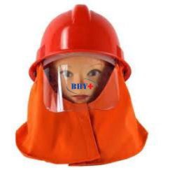 Fireproof hat for firefighters - Fire protection hat (Red hat with ...