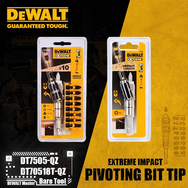 DEWALT DT7505-QZ DT70518T-QZ Extreme Impact Pivoting Bit Tip Power Tool ...
