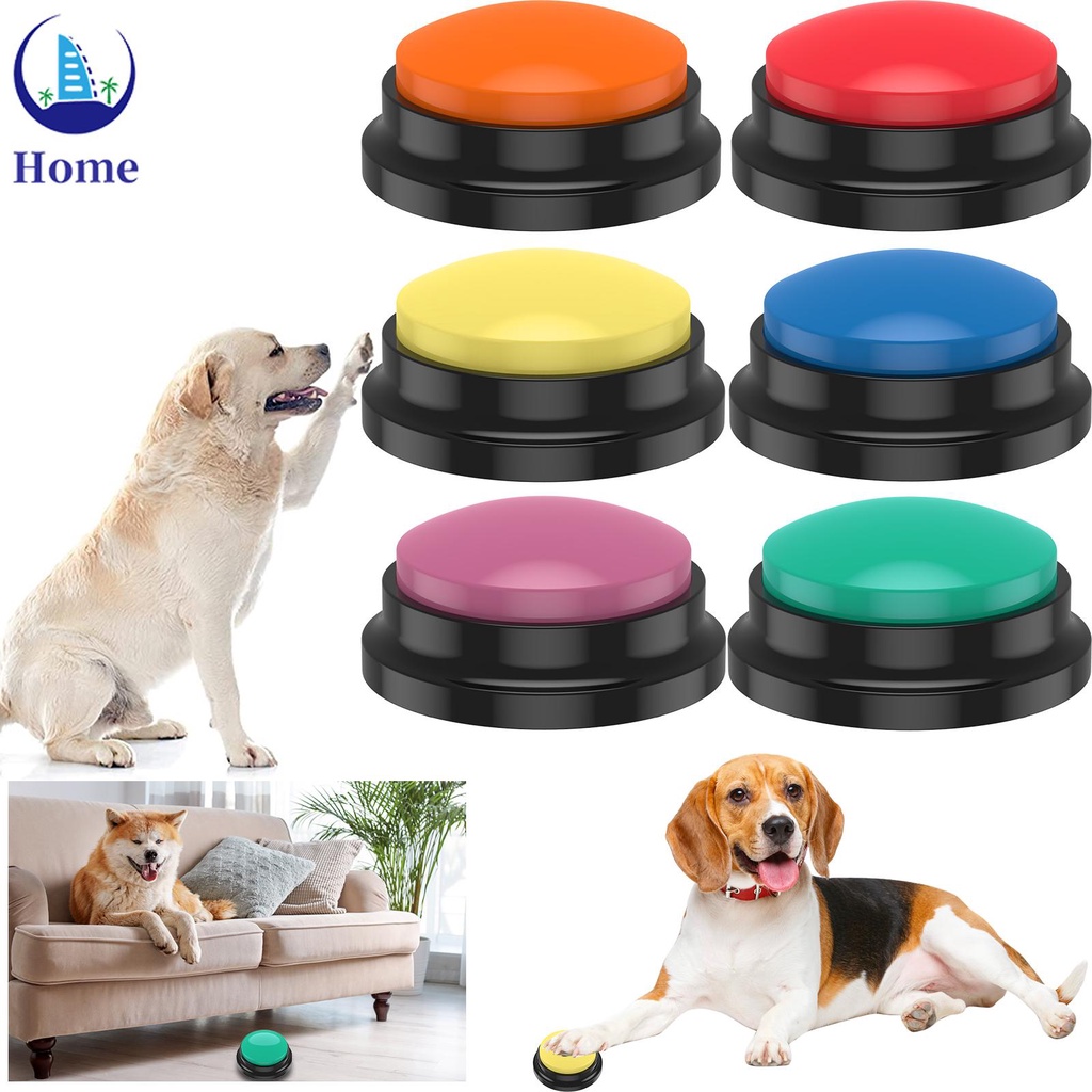4/6Pcs Dog Talking Button Recordable Dog Communication Button Colorful ...
