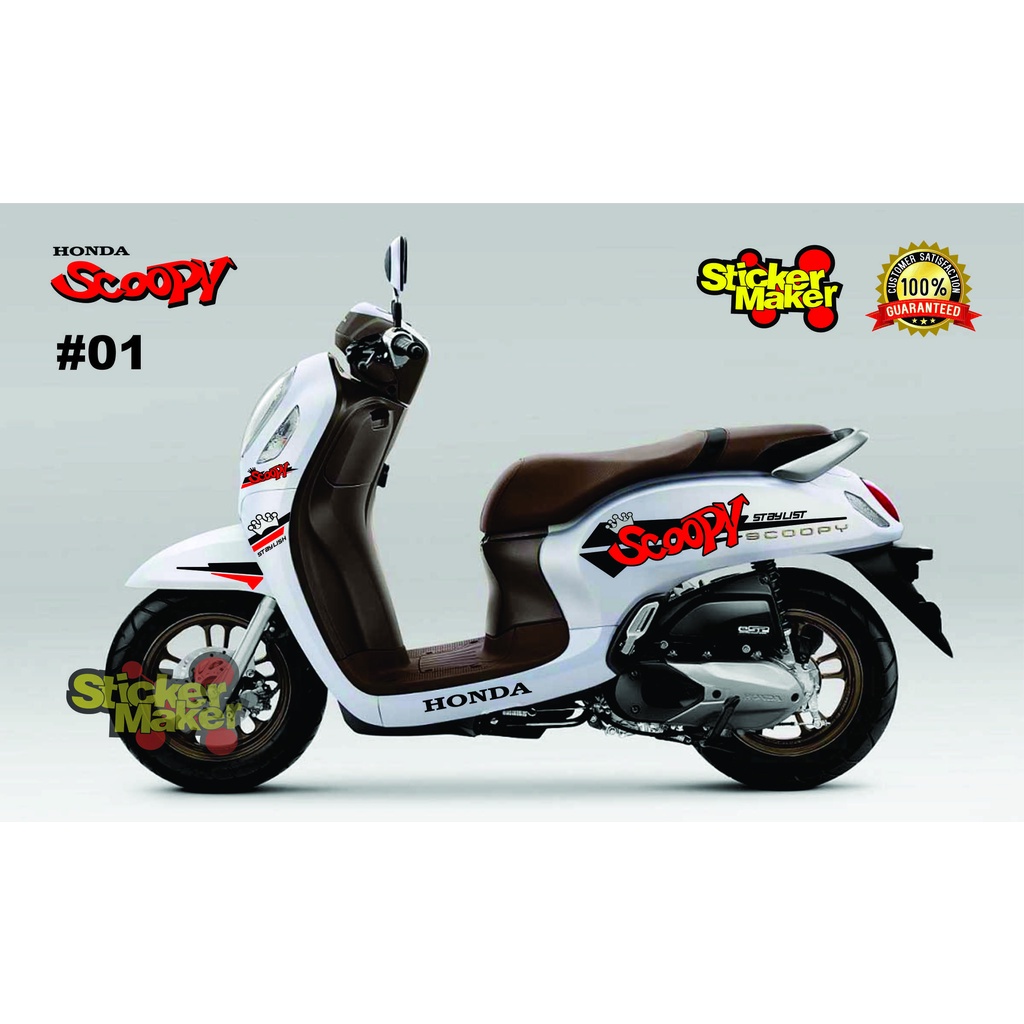 Honda scoopy striping stickers cutting fariasi body scopy 2019/2020 ...