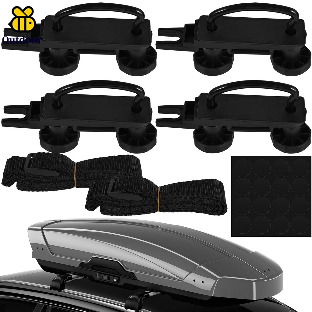4Pcs Roof Box Mounting U Bracket Universal Roof Box U-Bolt Clamps Car ...