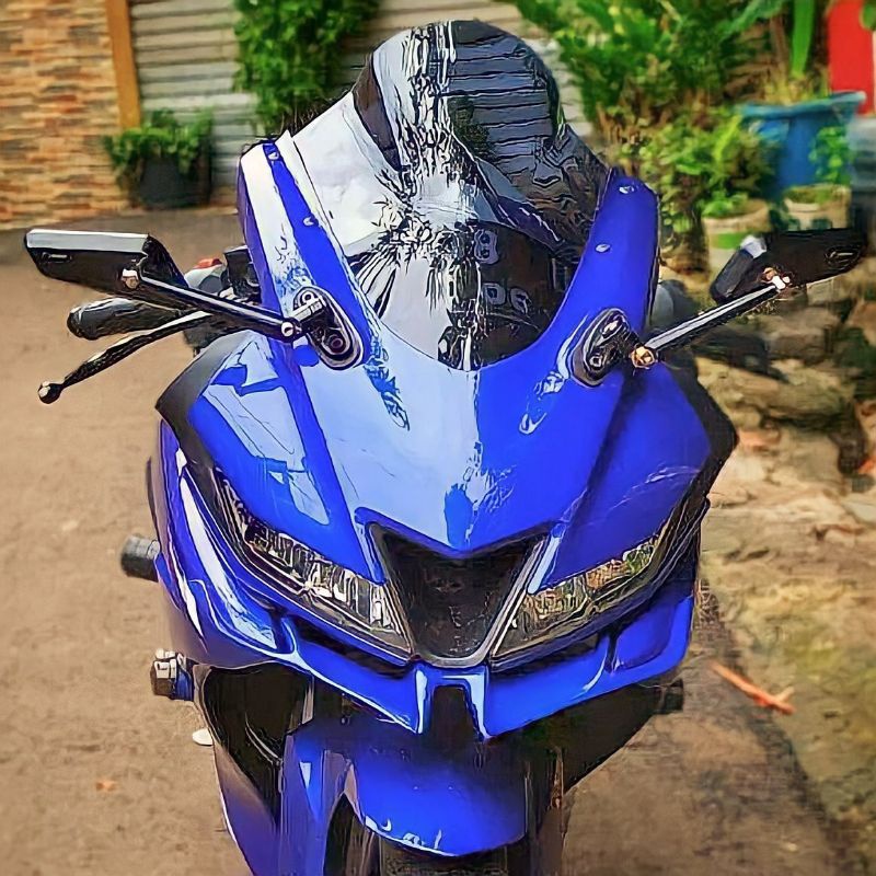 HITAM Visor/windshield R15 v3 MODEL JENNG SMOKE COLOR CLEAR AND PARK ...