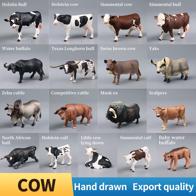 Poultry Animal Model Educational Toys For Kids Cows Buffalo Ticket ...