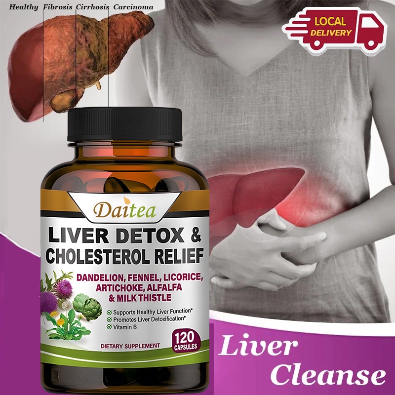 Liver Cleanse Detox Health Supplement with Milk Thistle and Dandelion ...
