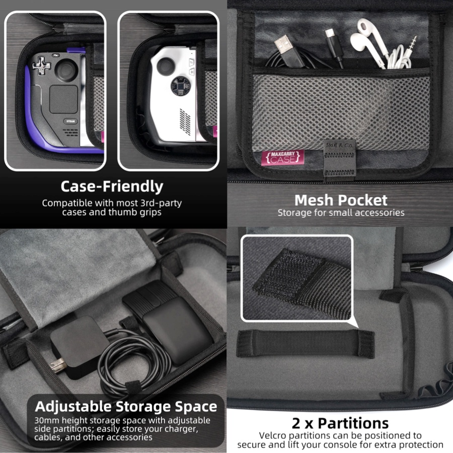 Skull & Co MaxCarry Carrying Case for ROG Ally / Ally X / Steam Deck ...
