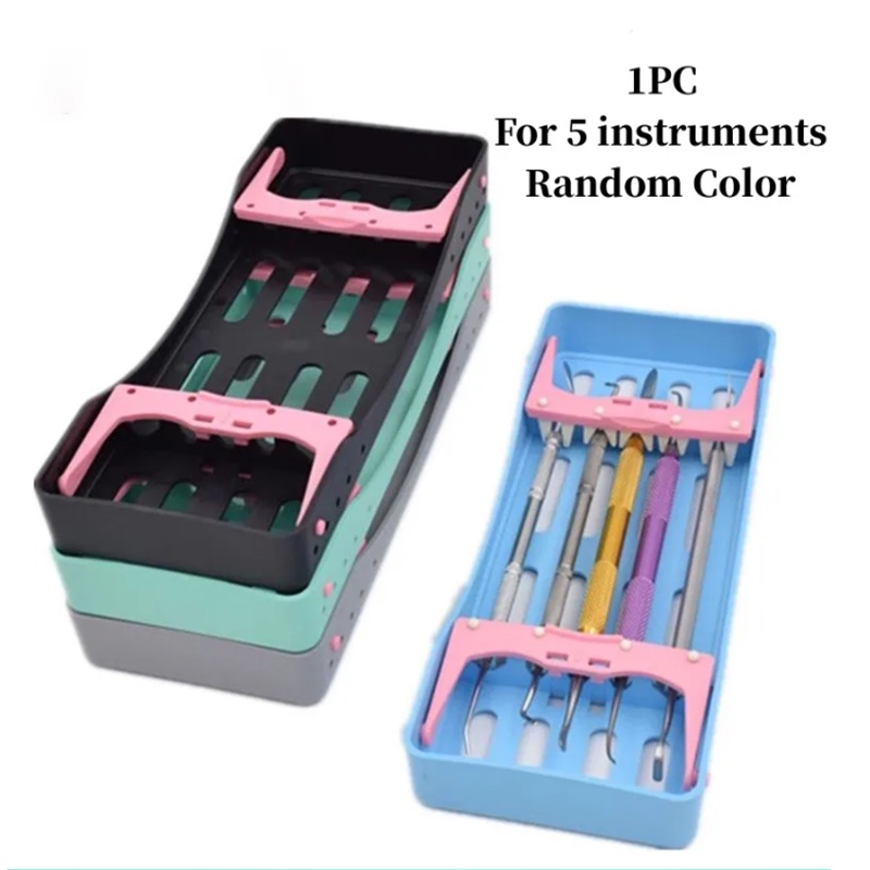 Dental Disinfection Box Tray Plastic Sterilization Plate Instruments ...