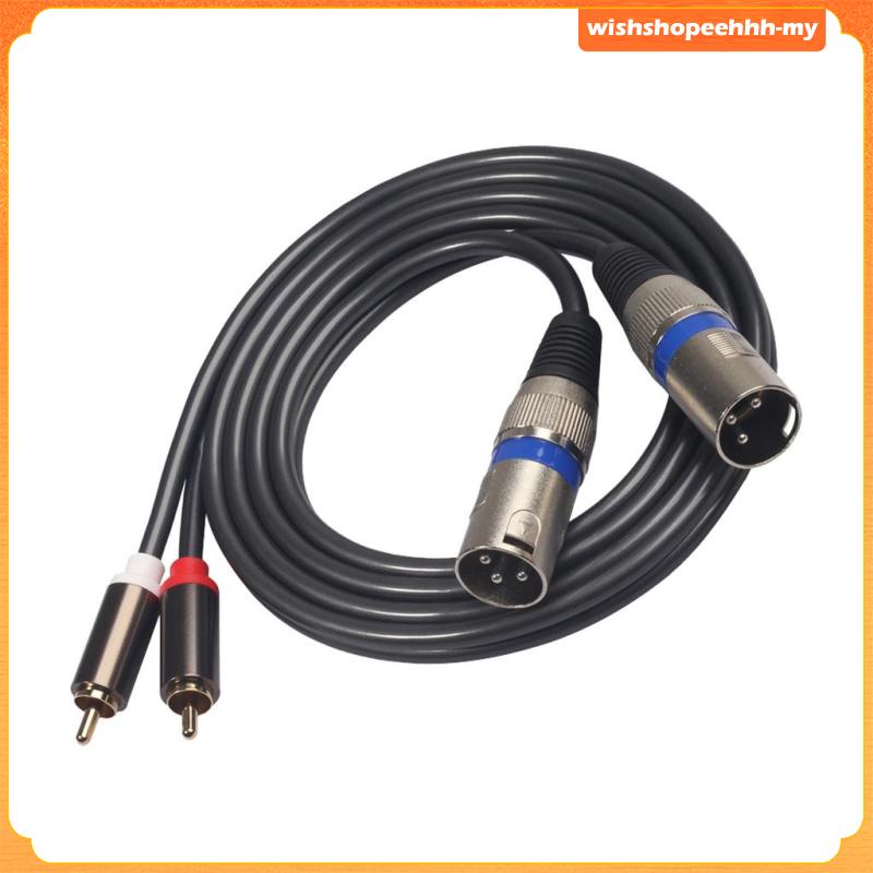 [WishshopeehhhMY] 2 RCA Male to XLR Male Stereo for Audio Connection ...