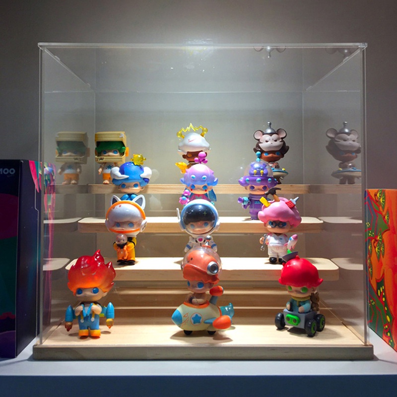 Bubble Matt Acrylic Display Box Molly Hand-Made Jasmine Doll Storage ...