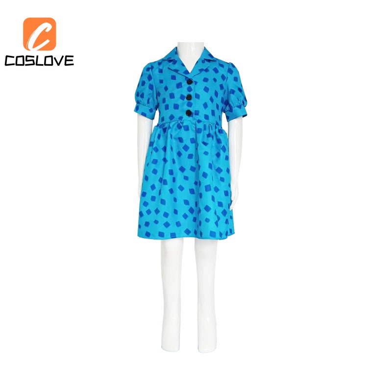 Classic Movie Matilda Cosplay Full Set Costume Blue Color Dress Suit ...