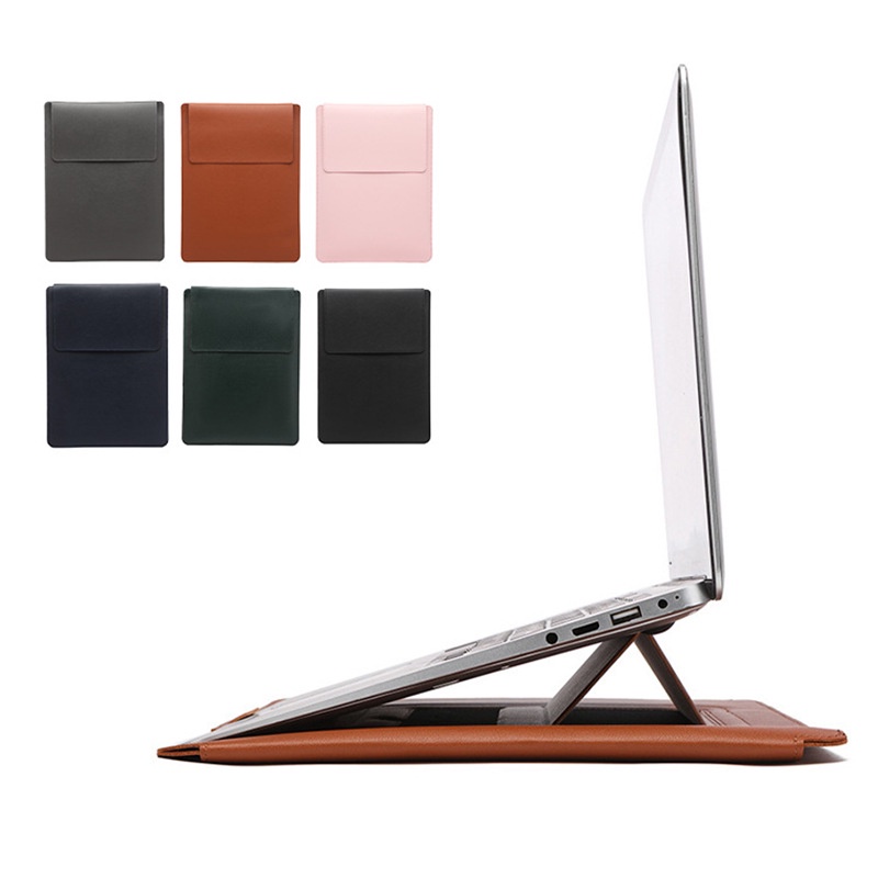 PU Stand Cover For M@cbook Pro 16 Case 2023 Laptop Sleeve For M@cbook ...
