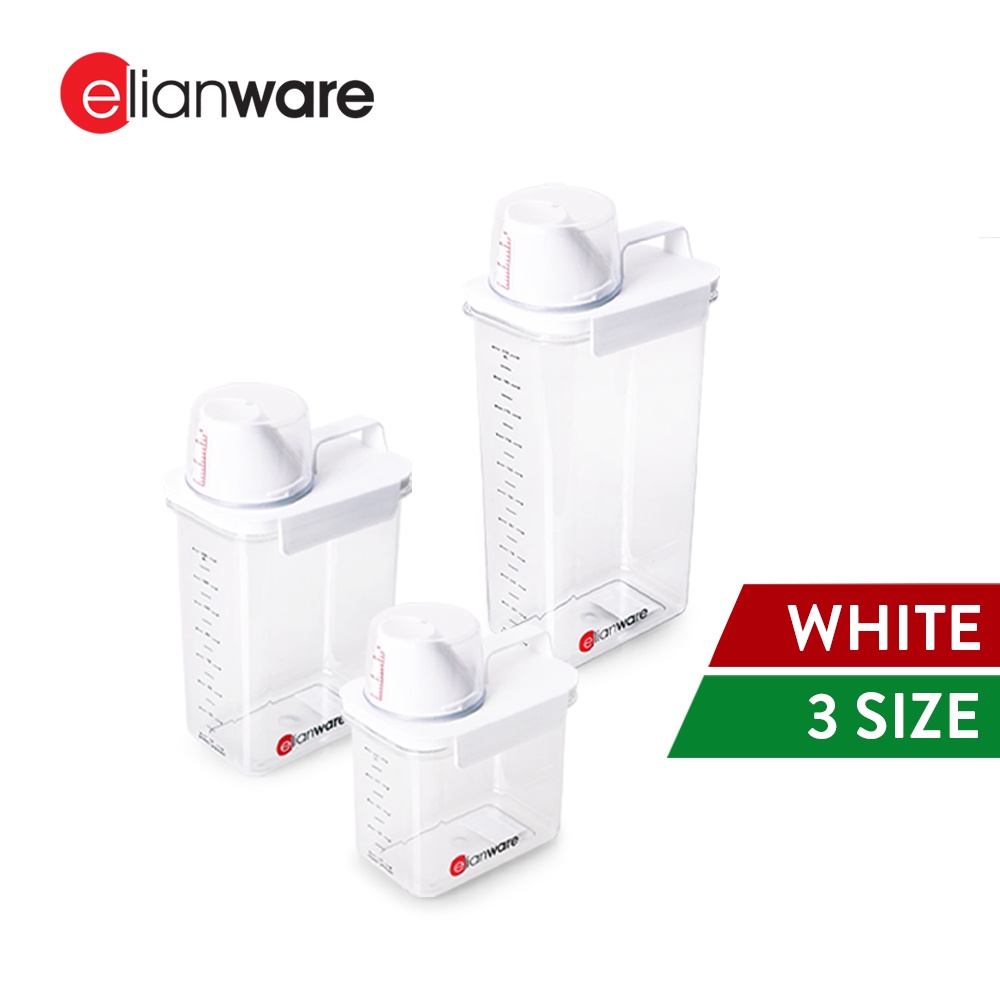 Elianware Laundry Detergent Airtight Cereal Dispenser Bekas Makanan ...