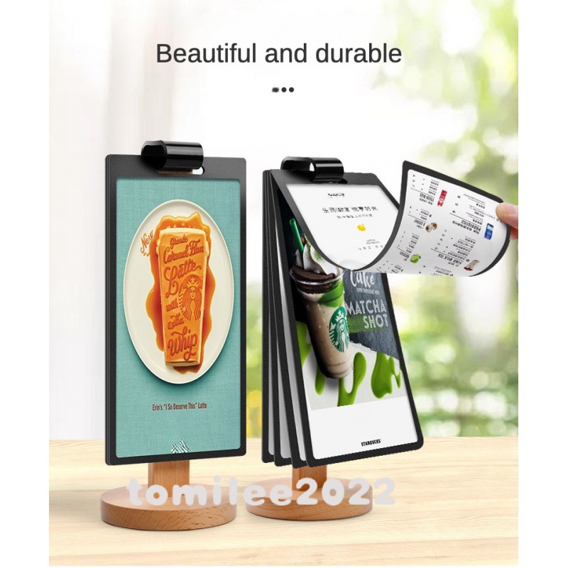 Hotel Ordering Card Display Stand Standing Card Loose-leaf Menu Solid ...