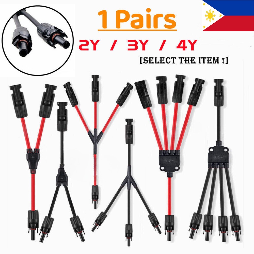 MC4 Solar Panel Y Branch Cable Connection Waterproof Adapter Connector ...