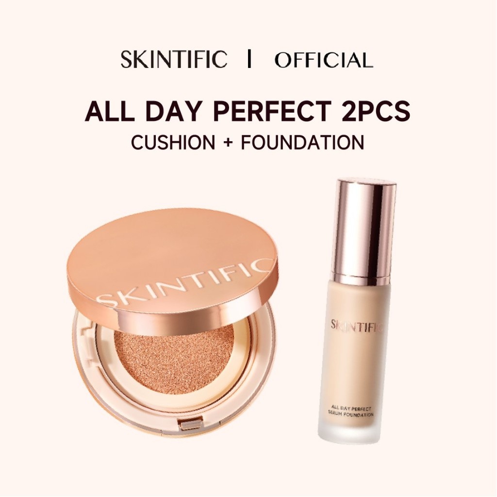【Faster Delivery】SKINTIFIC All Day Perfect Serum Foundation + Cover All ...