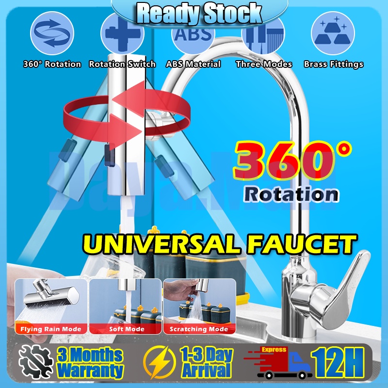 3 modes Sink Faucet Kitchen Waterfall Faucet Connector Kitchen Sink ...