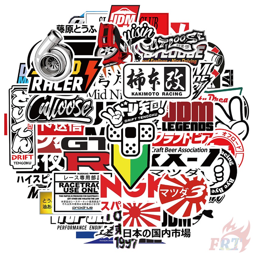 50Pcs/Set JDM Harajuku Slang Series 04 Stickers Waterproof DIY Fashion ...