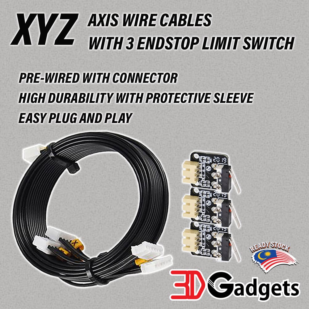 Replacement XYZ Axis Wire Cables With 3 Endstop Limit Switch For ...
