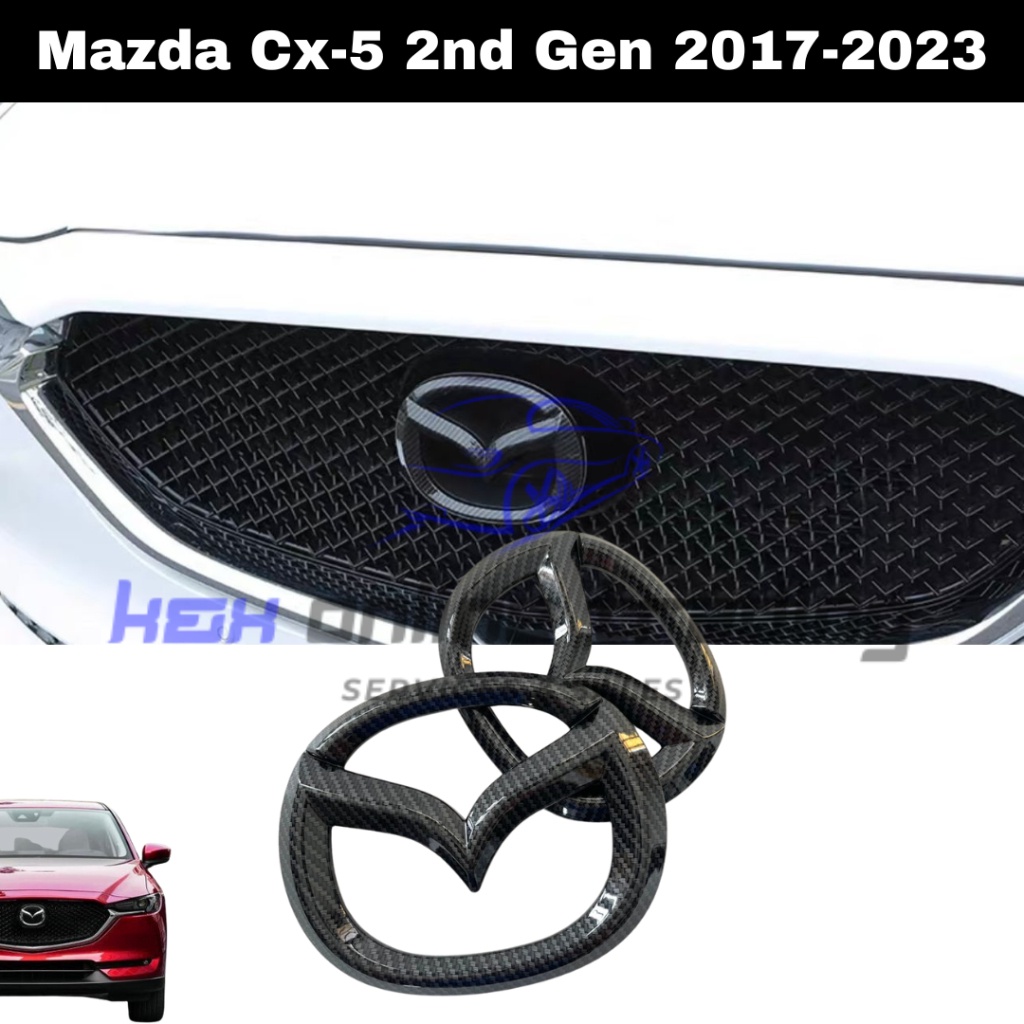 Mazda CX5(KF) Cx-5 2nd Gen 2017-2023 Carbon Trim Front&Rear Emblem ...