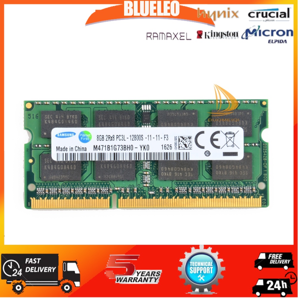 Samsung 8gb 2rx8 Pc3L 12800S Ddr3 1600Mhz 1.35V Sodimm Ram Cl11 for ...
