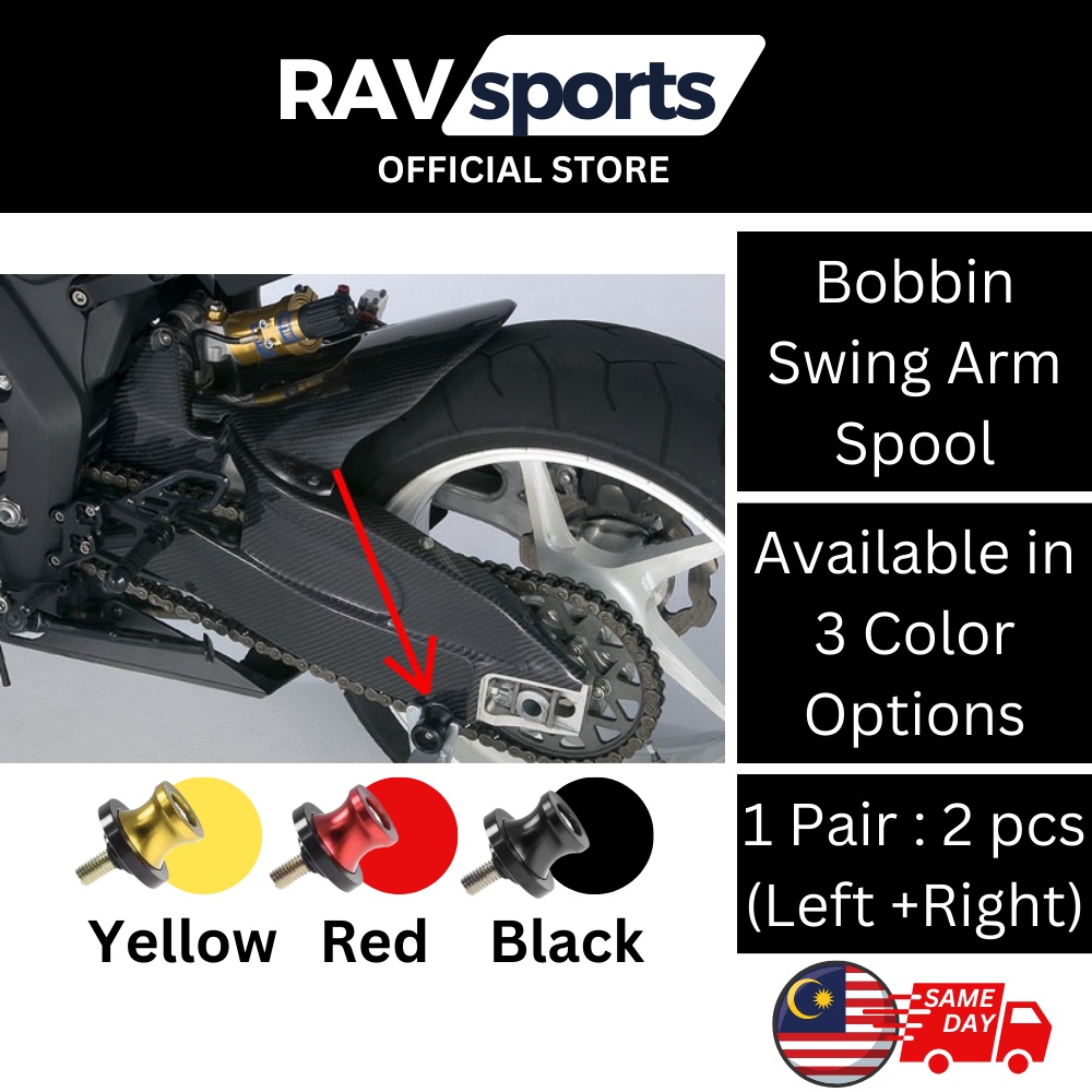 RAVSPORTS Motorcycle Bobbin Swing Arm Spool M6 M8 M10 Yamaha Honda ...